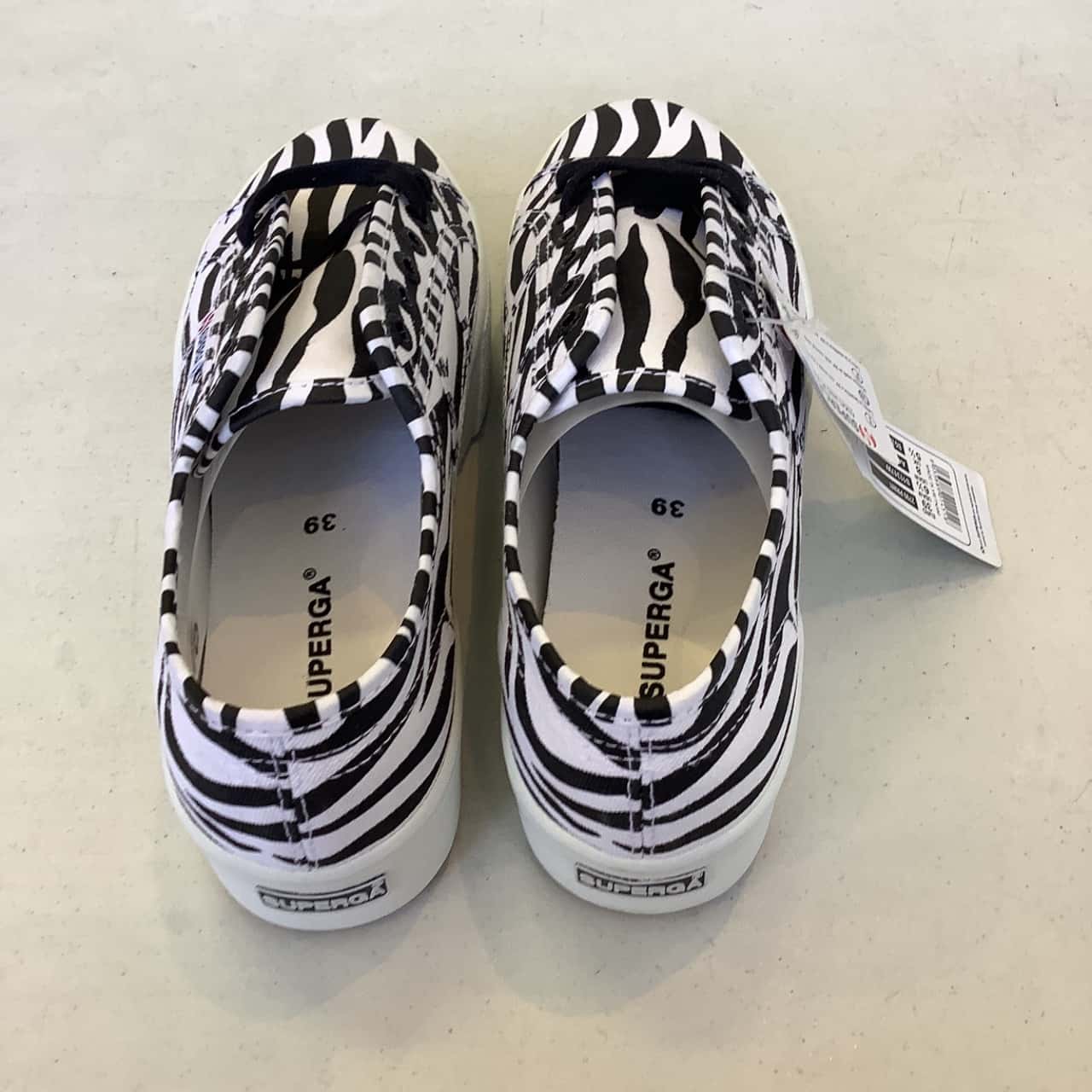 Brand New Superga Womens Size AUS 10 Zebra Sneakers Black / White(s ...
