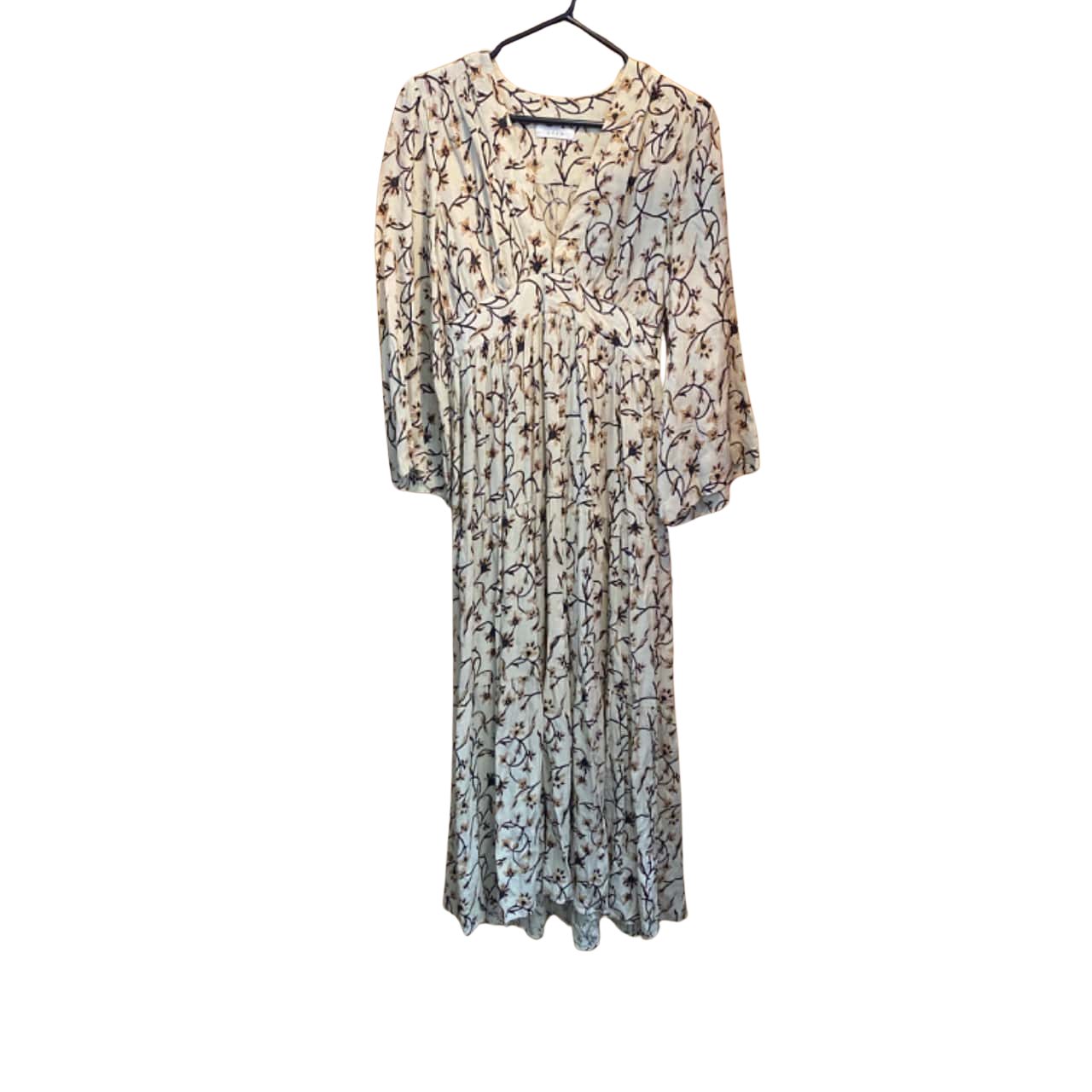 Womens Size XS Maxi Dress Beige / Pattern Doen(s)