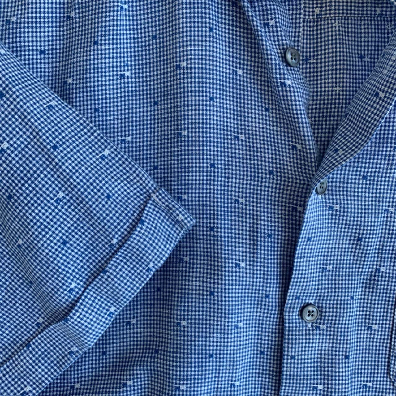 Saba Mens Large Blue Linen-Blend Shirt(s)