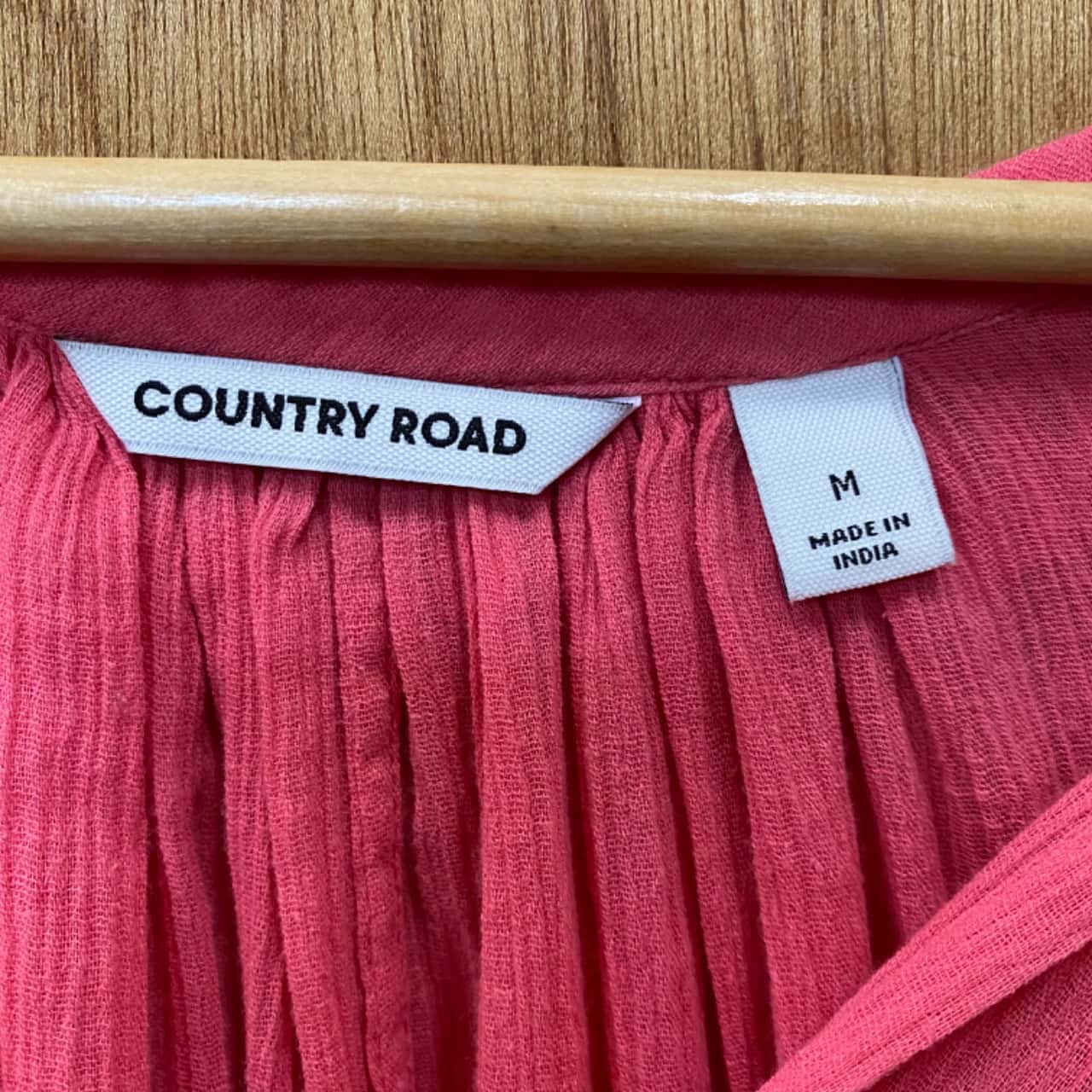 Country Road Pink Tank Tie Front Size M (s)