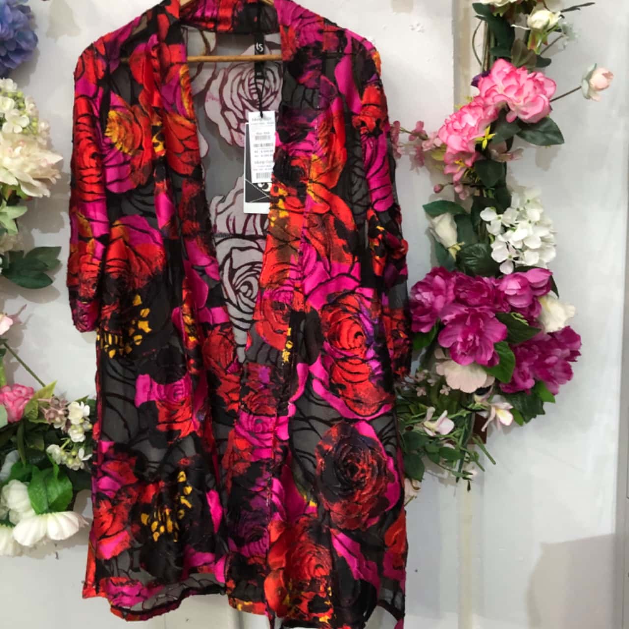NWT Taking Shape Size XXS(12) Open Jacket Floral (s)