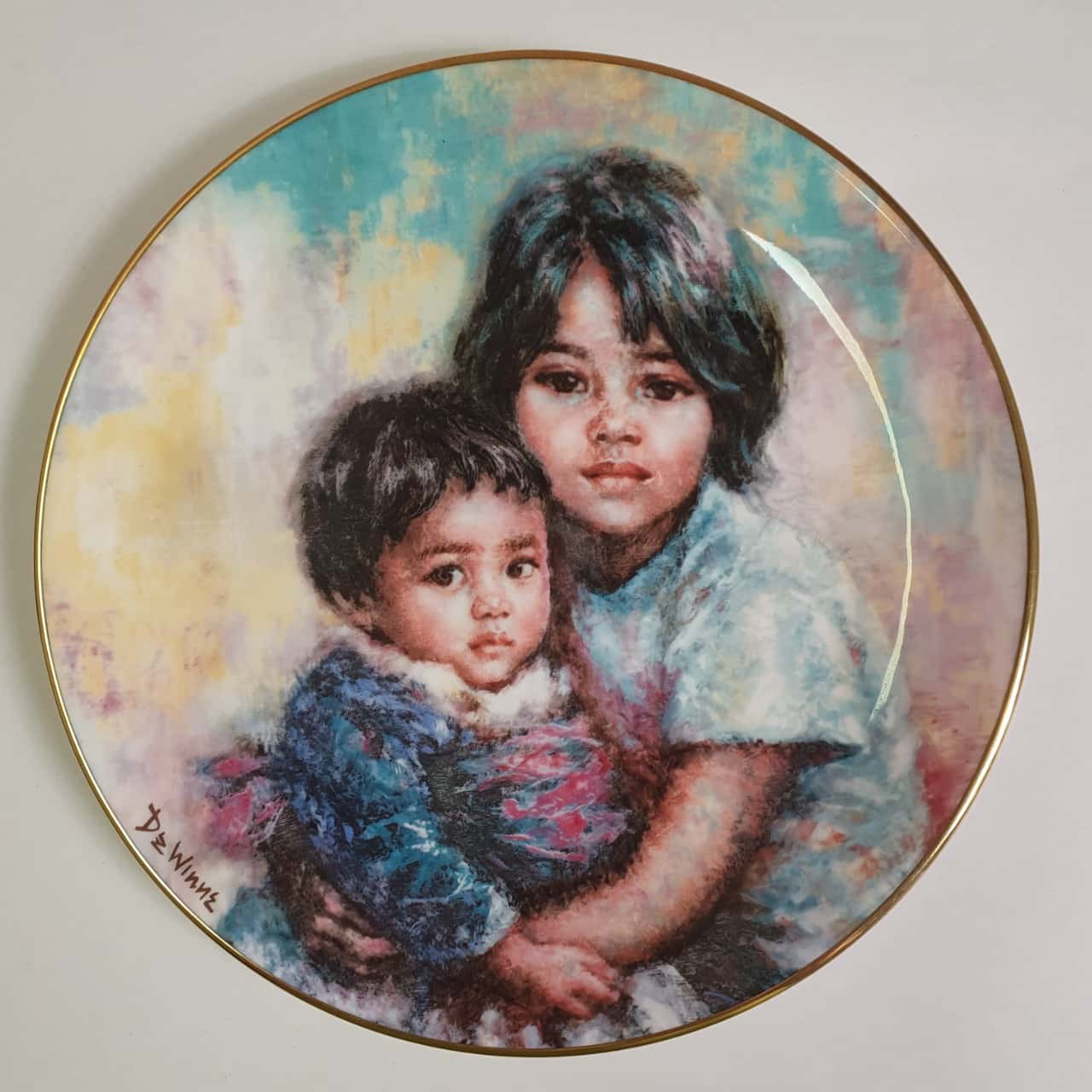 1983 Royal Doulton Limited Edition De Winne My Little Brother Plate