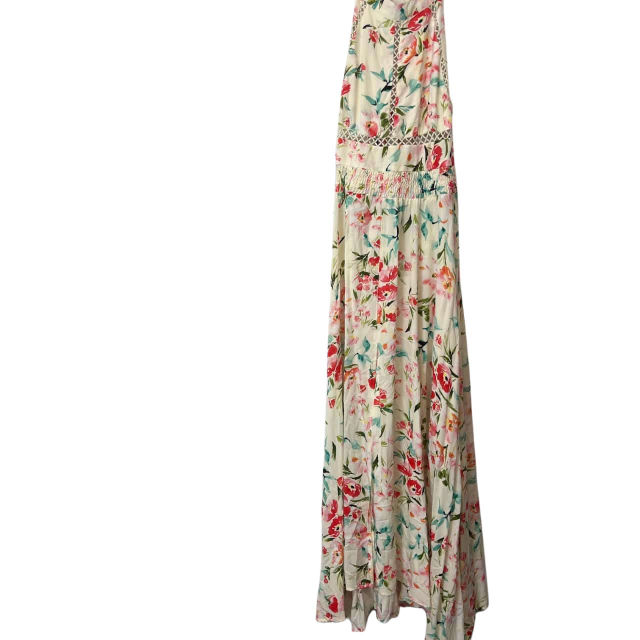 Jaase Size XL Maxi Dress Cream / Multicoloured (s)