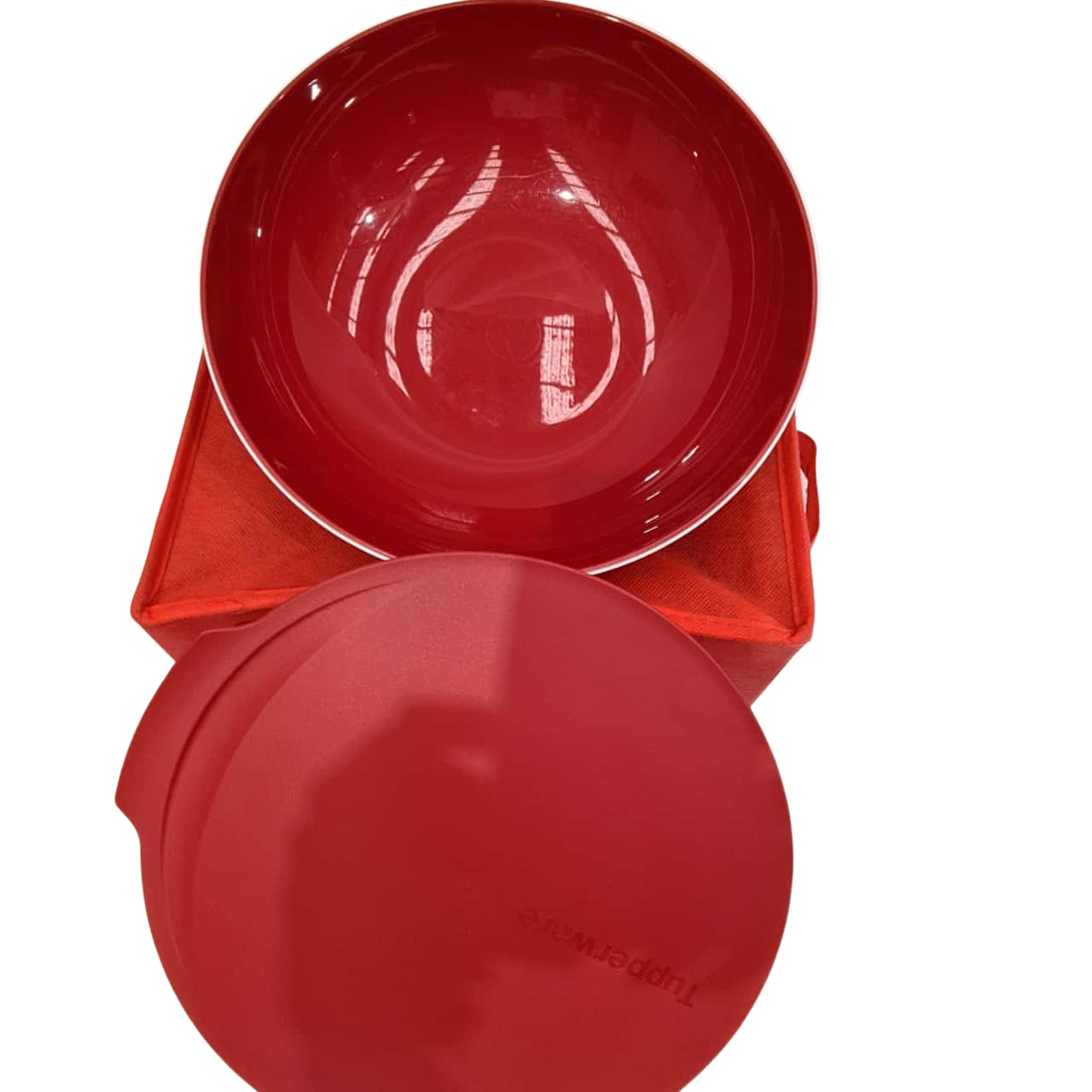 Tupperware - Tupperware Allegra 1.5L Bowl Red And White.-