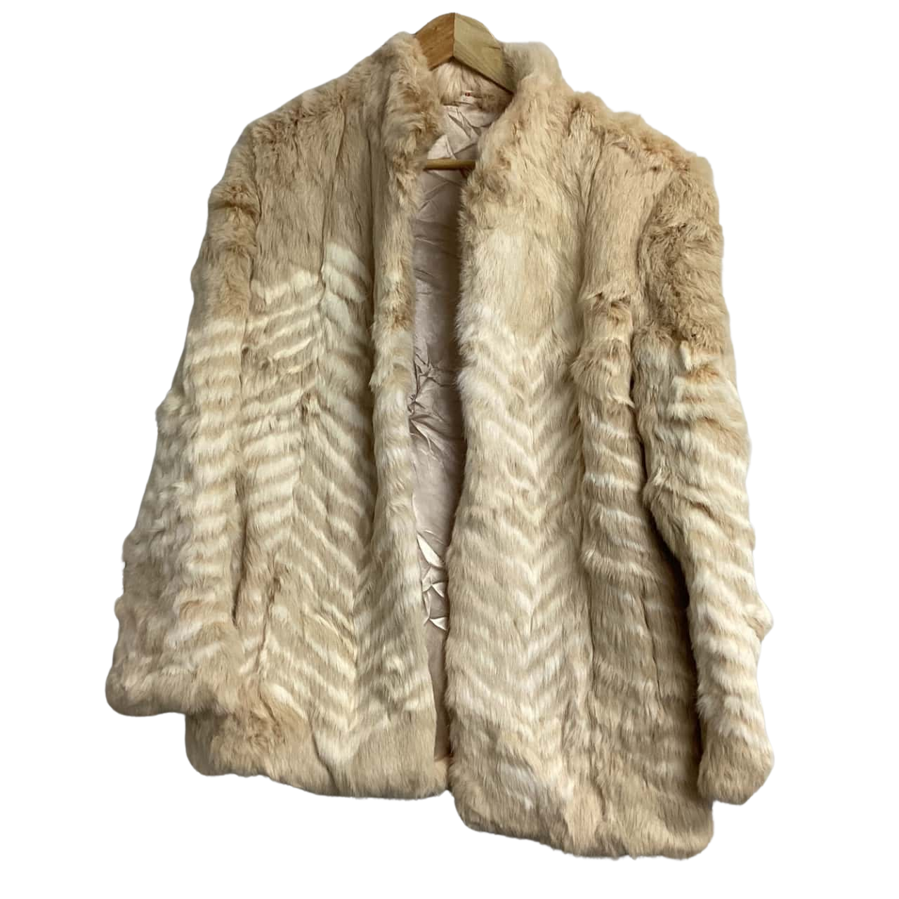 Real Rabbit Fur Jacket Unbranded Size 12(s)