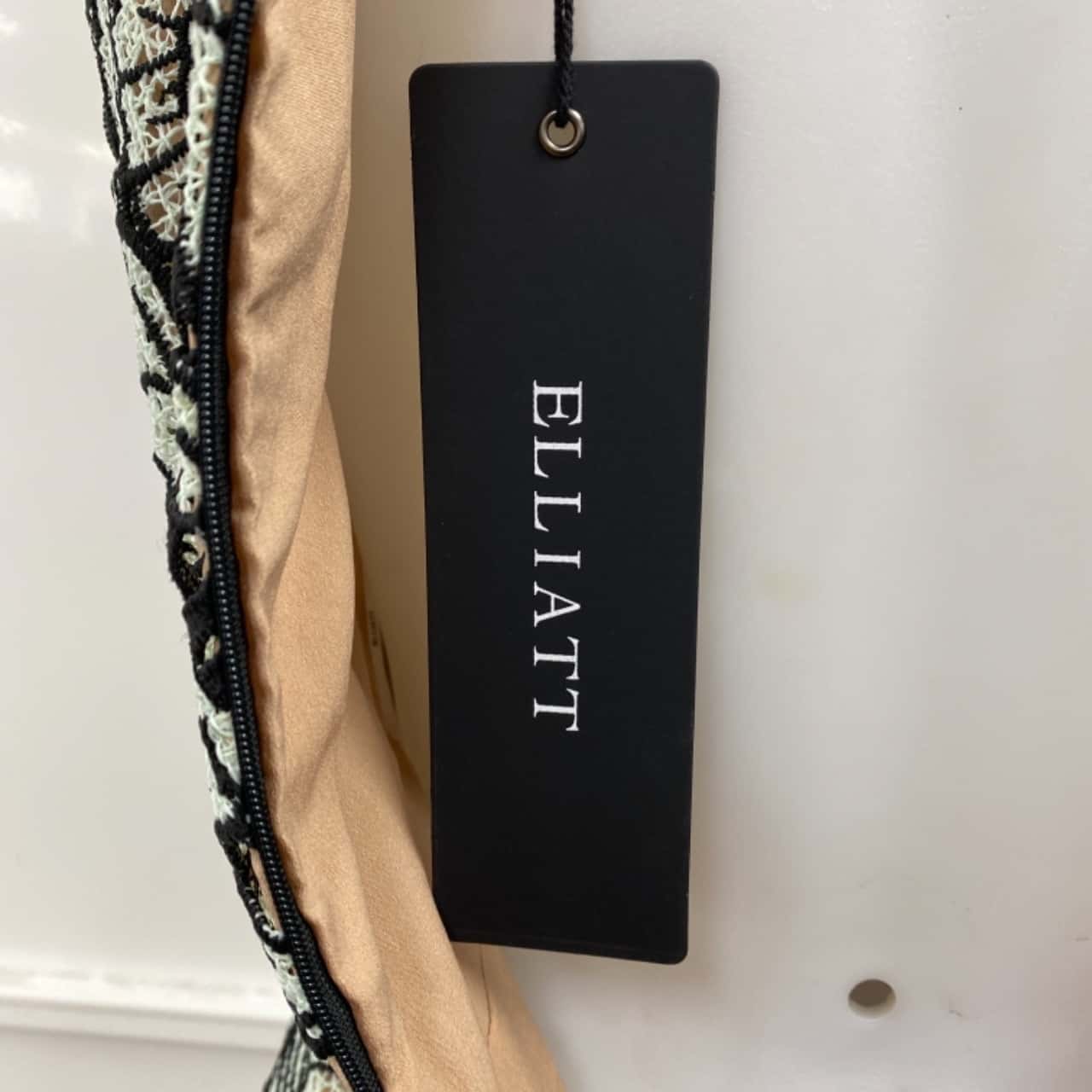 Elliatt Womens Size XS Maxi Dress Black / Brown / White