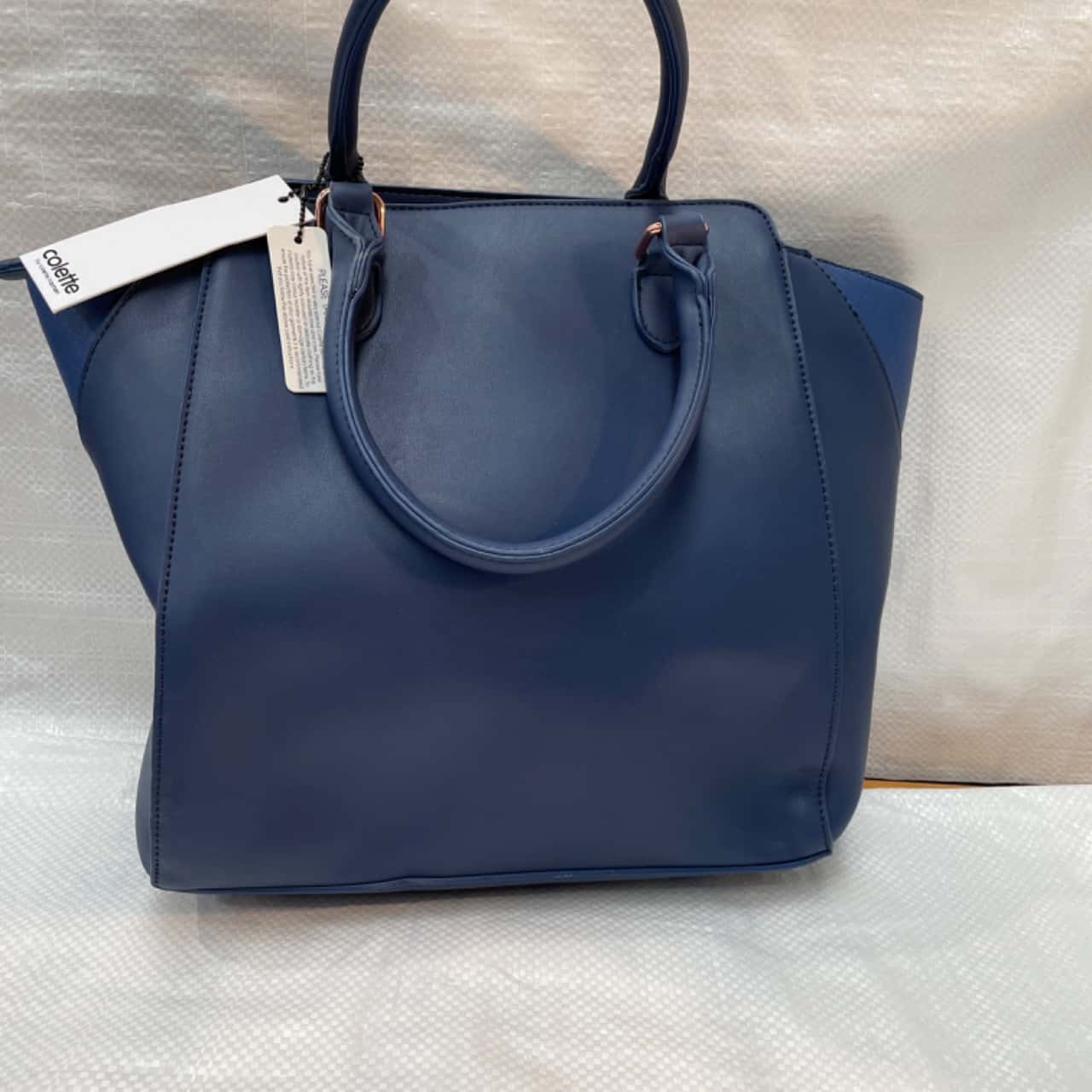 Collette Large Handbag. Royal Blue with strap