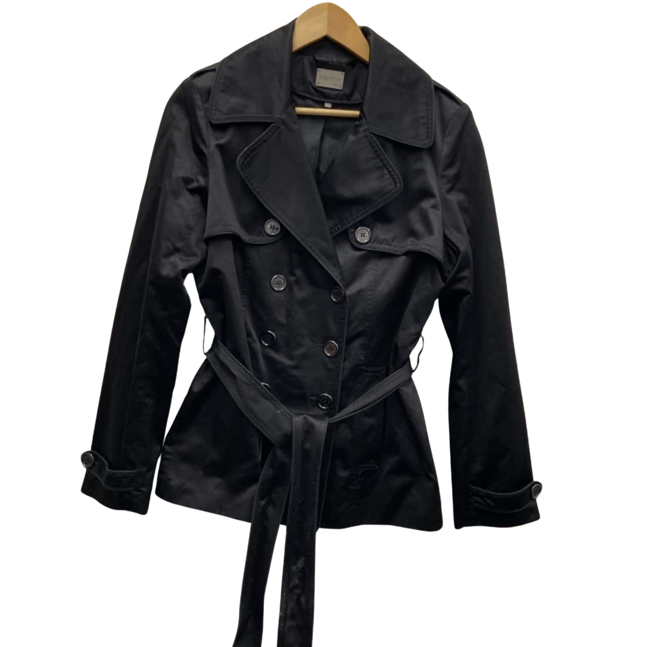 Oroton Womens Size 8 Button Up / Winter Jacket Black