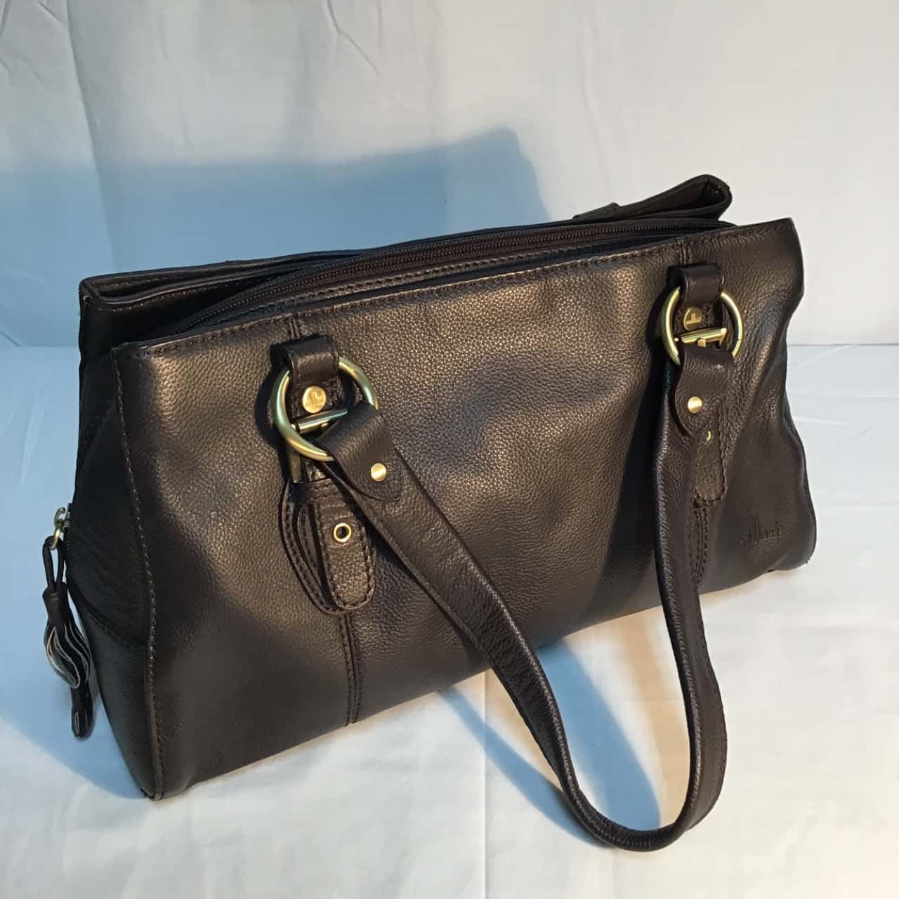 Cellini Womens Leather Handbag Black (s)