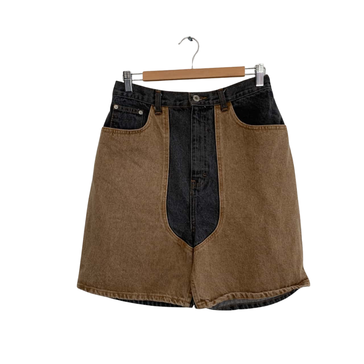 Vintage Size 10 Brown Denim Shorts