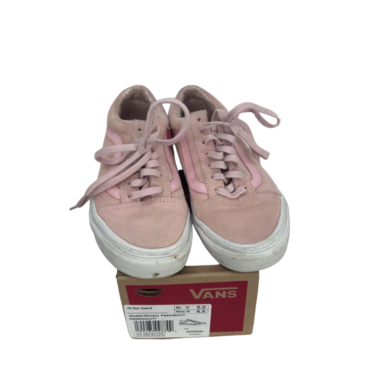 Old skool Vans Size 4 Pink suede shoes (s)