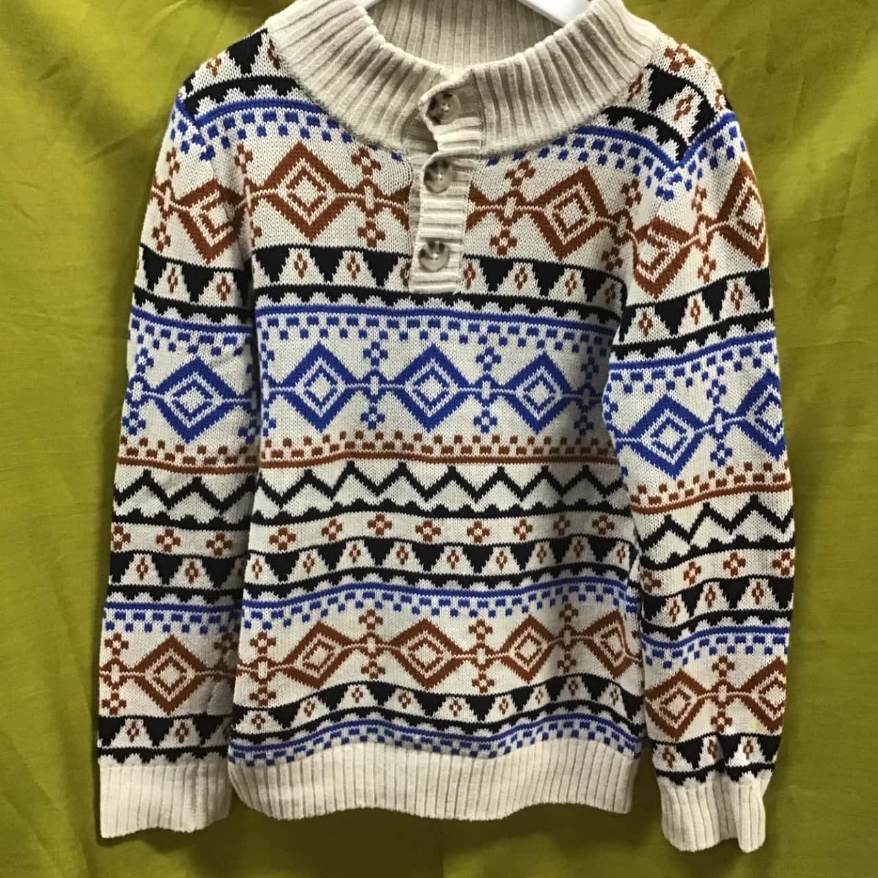 Kids , SEED Jumper , Cream / Tan /Blue(s)