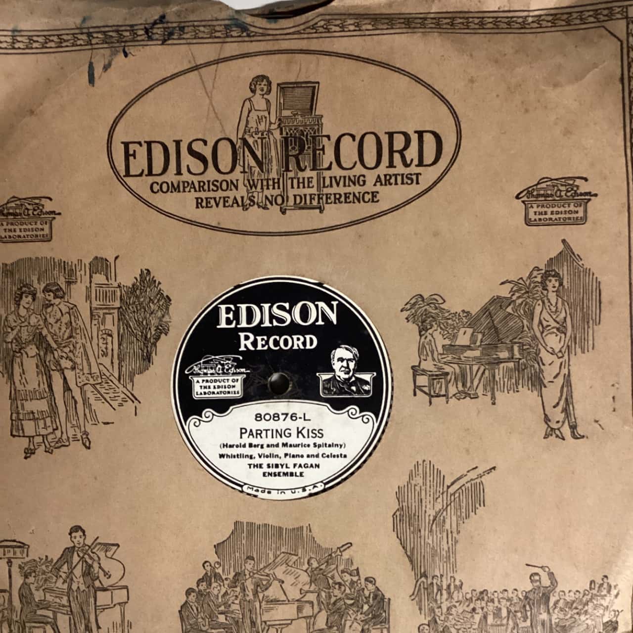 Edison Record Phonograph Record