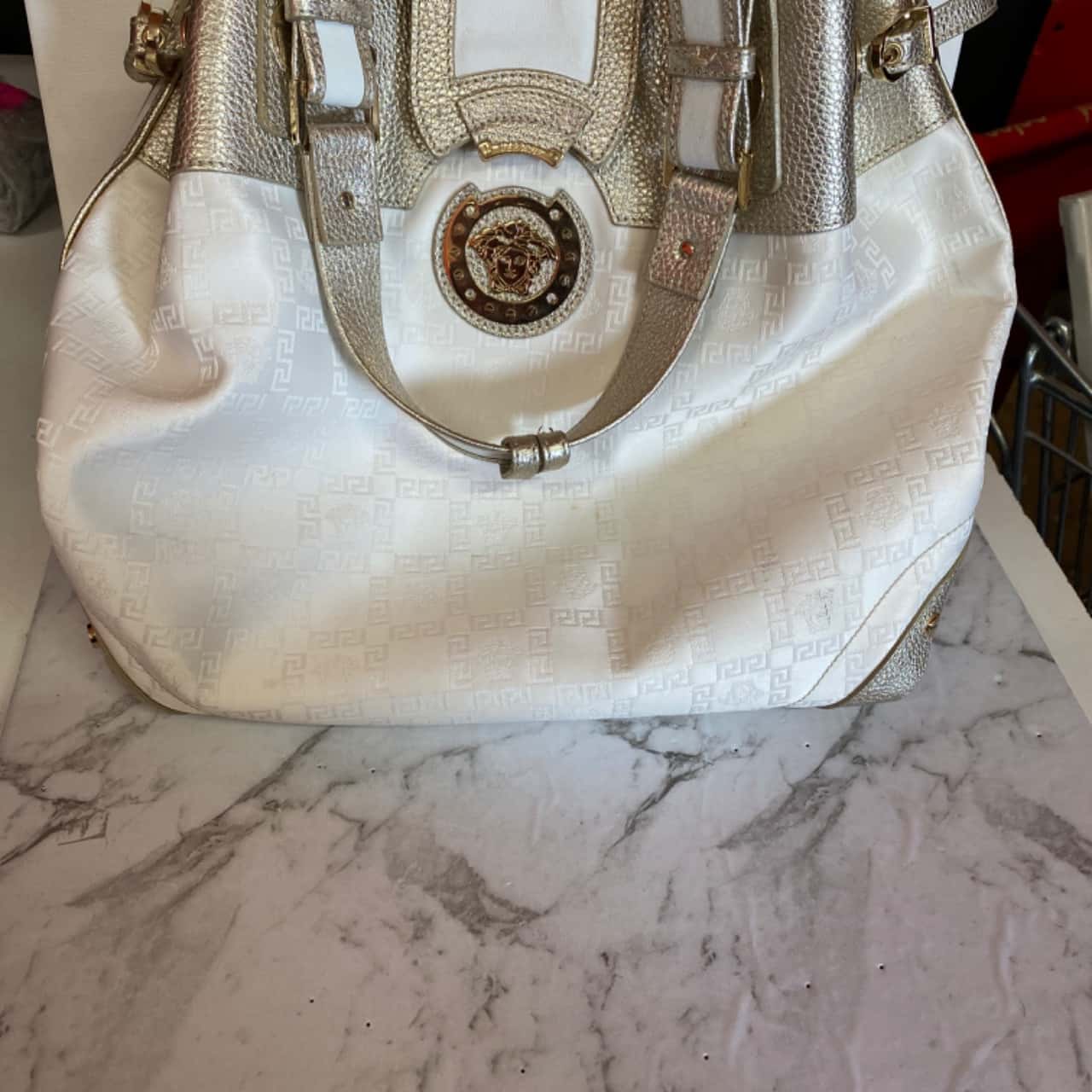 Womens Handbag Gold / Off White (s)