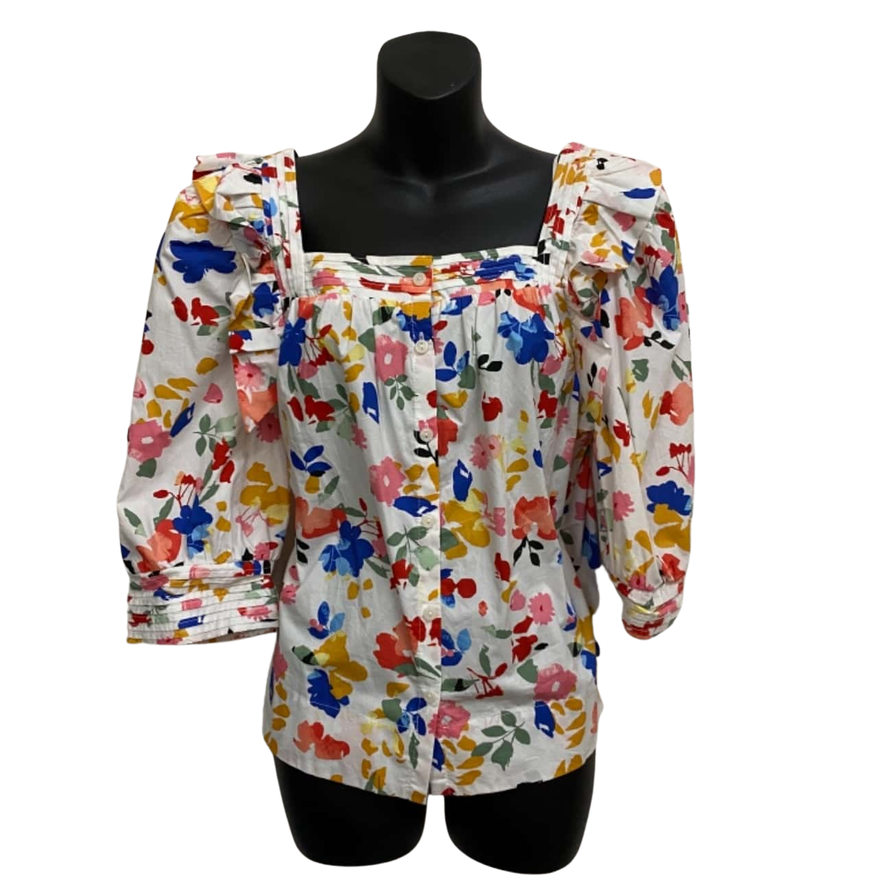 Morrison Womens Floral / Multicoloured / White Top