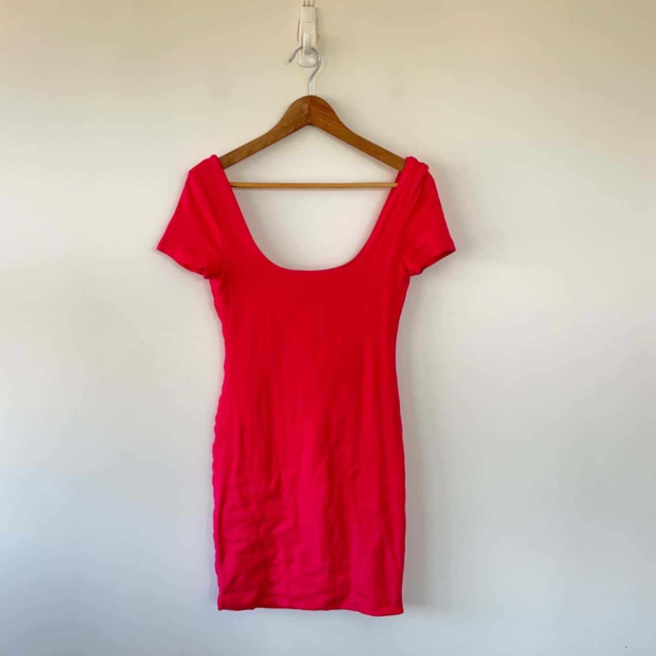 Kookai Hot Pink Bodycon Mini Dress Size 2