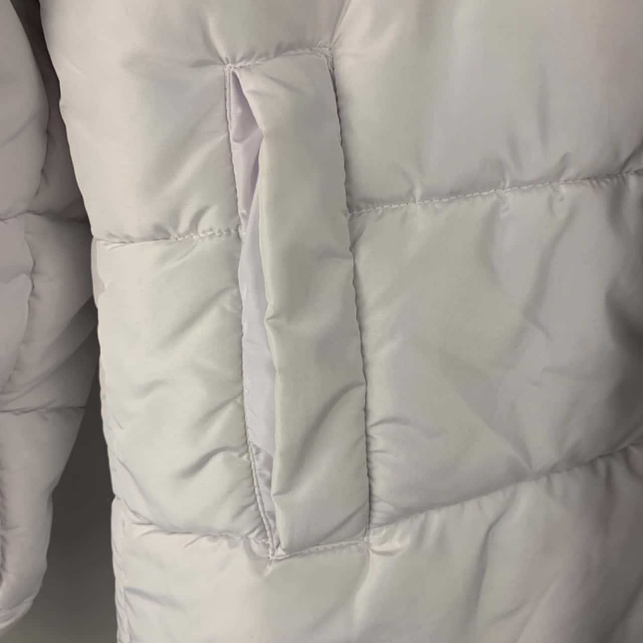 Factorie Womens Size 12 / 14 / S White Puffer Jacket White (s)