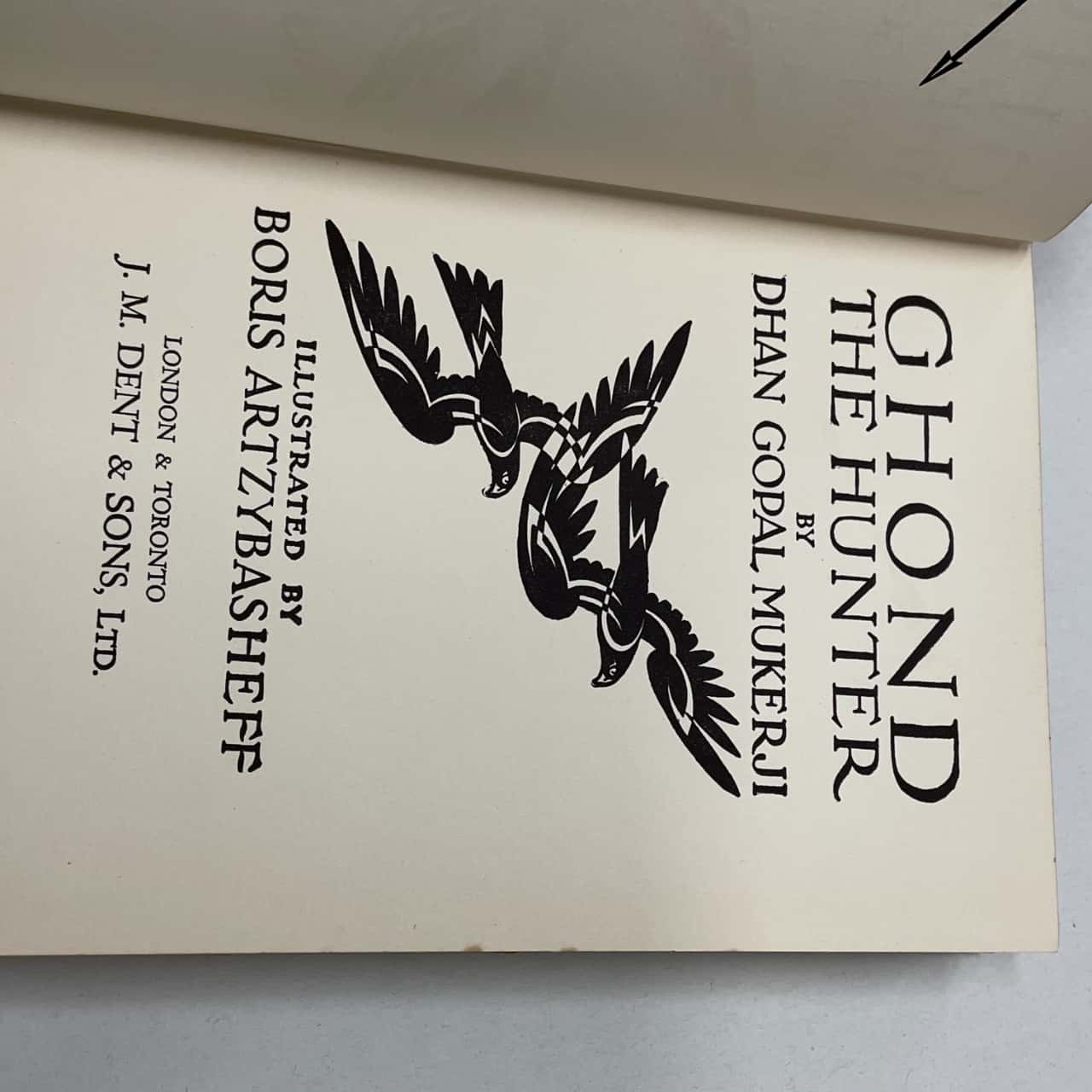 "Ghond the Hunter" by Dhan Gopal Mukerji c. 1930s AS IS