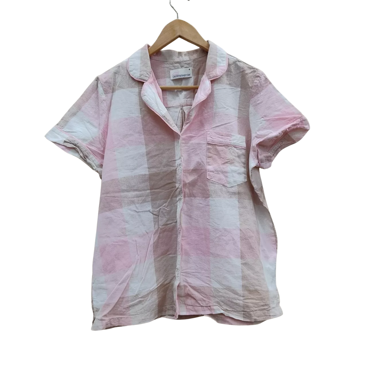 Peter Alexander Womens Size M Pyjamas Brown / Gingham / Pink / White ...