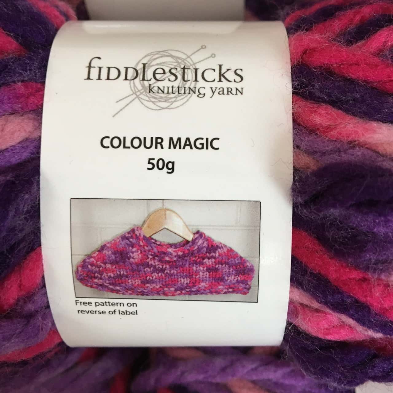 Fiddlesticks Knitting Yarn Purple, Mauve & Pink/s 8 x 50 gram balls(s)
