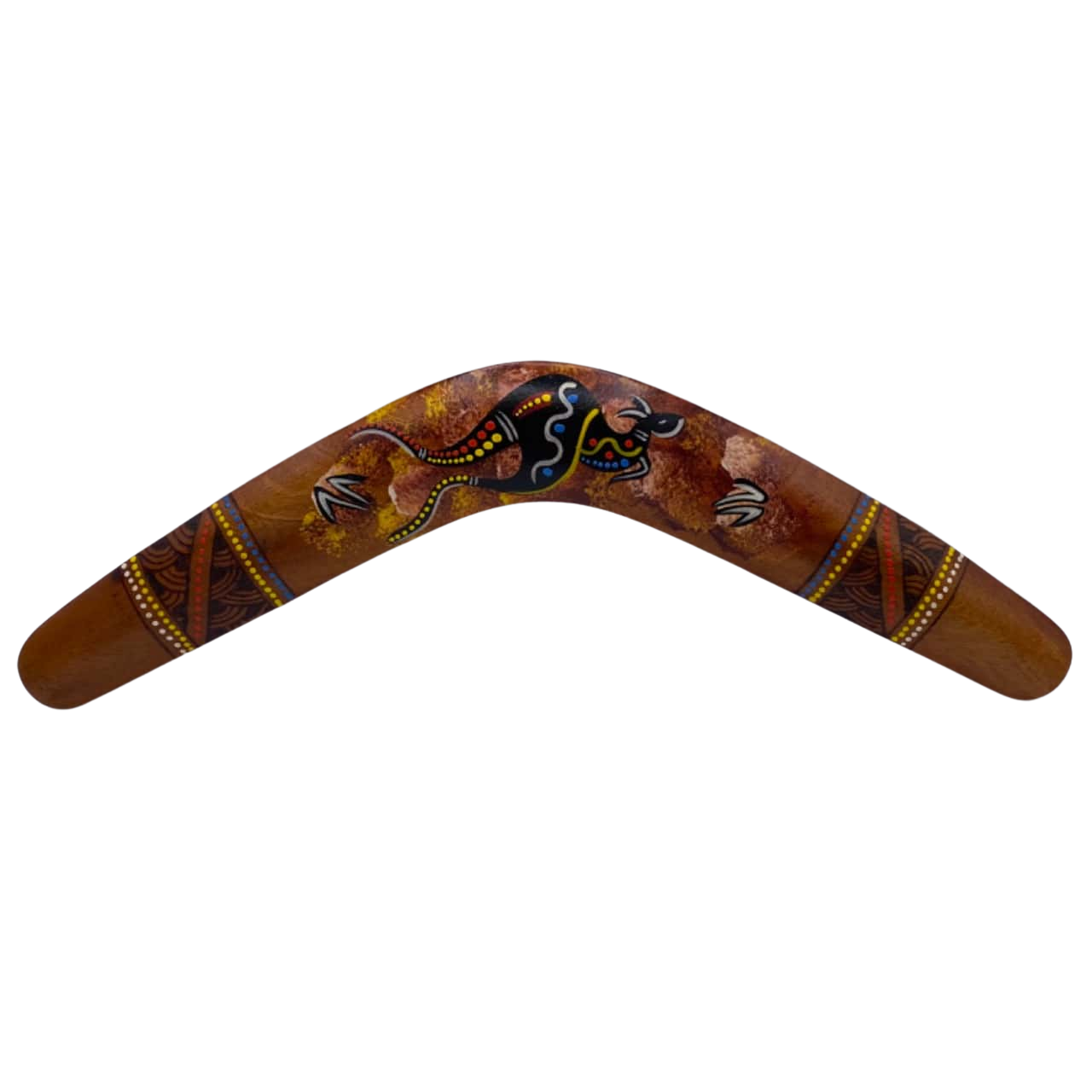 Large Souvenir Hand Painted Boomerang Australiana 50 cm across