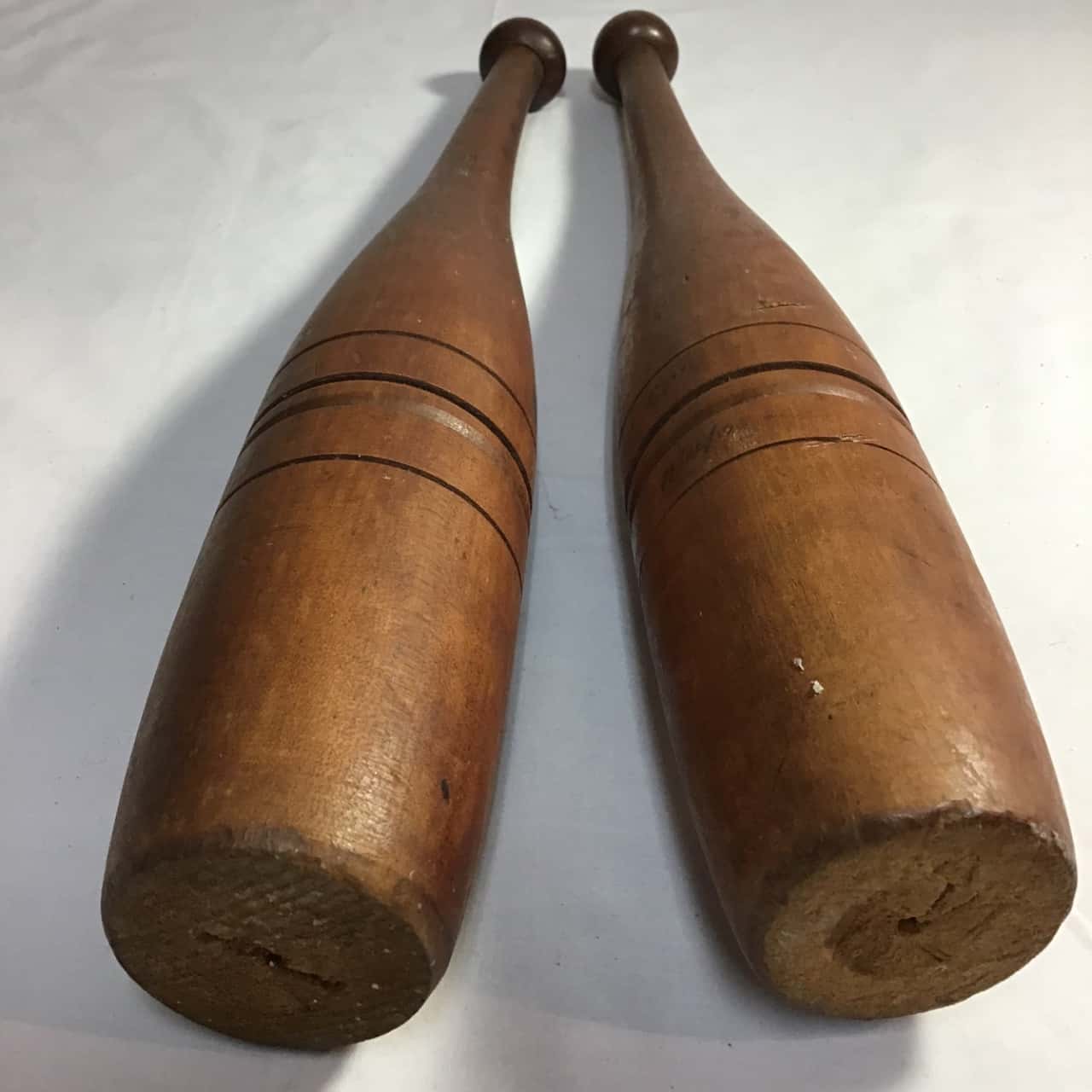 Vintage Wooden Indian Clubs 1920s