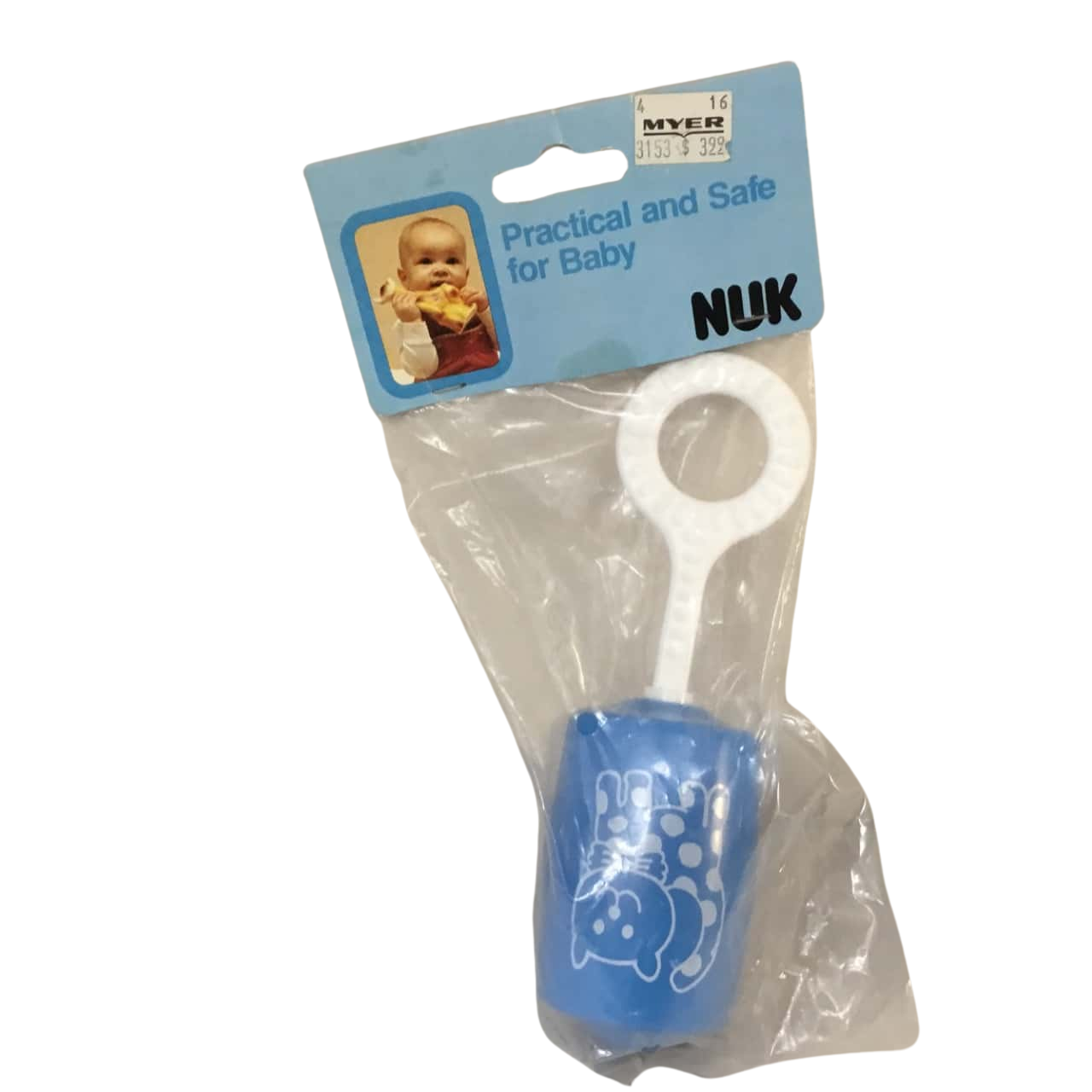 Vintage Nik Blue Rattle