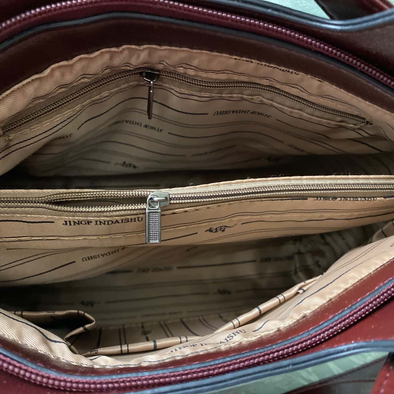 Womens Shoulder Bag Burgundy Red