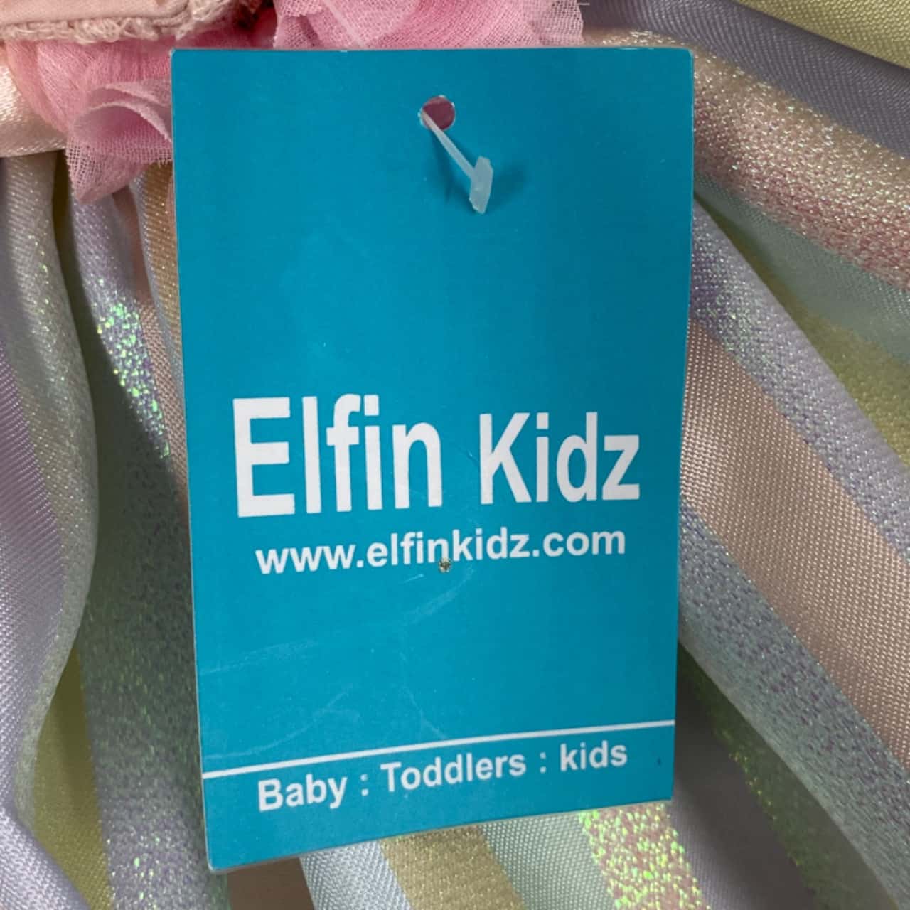 Elfin Kidz Kids Size 18-24m Rainbow Lace Dress Multicoloured rrp $48 ...