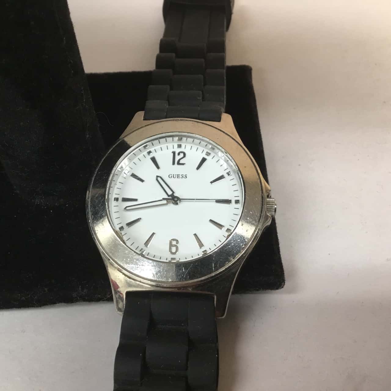 Guess Black Waterpro Stainless Steel Back Watch(s)