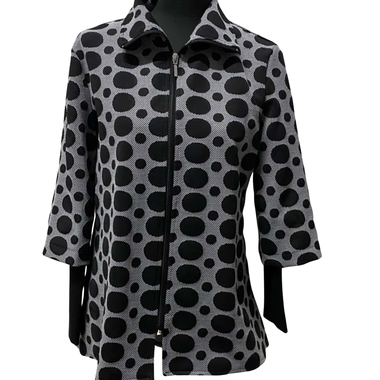 Renoma Black Spotted Jacket Size 12(s)