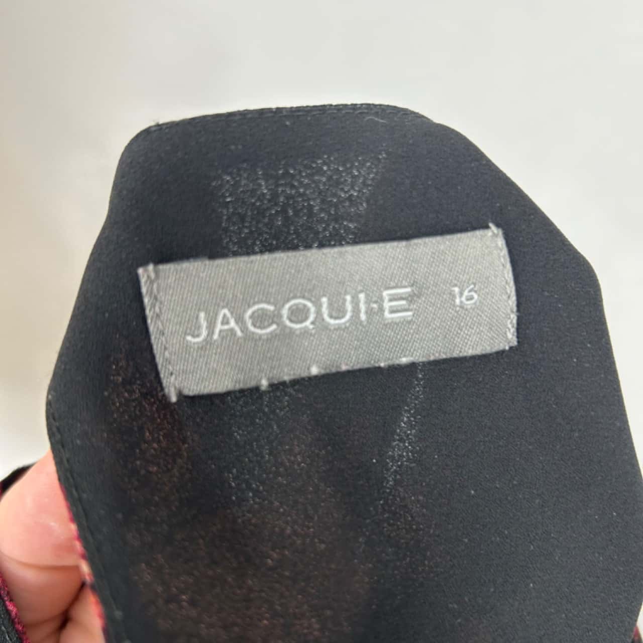 Jacqui-E Womens Size 16 Black Floral Blouse(s)