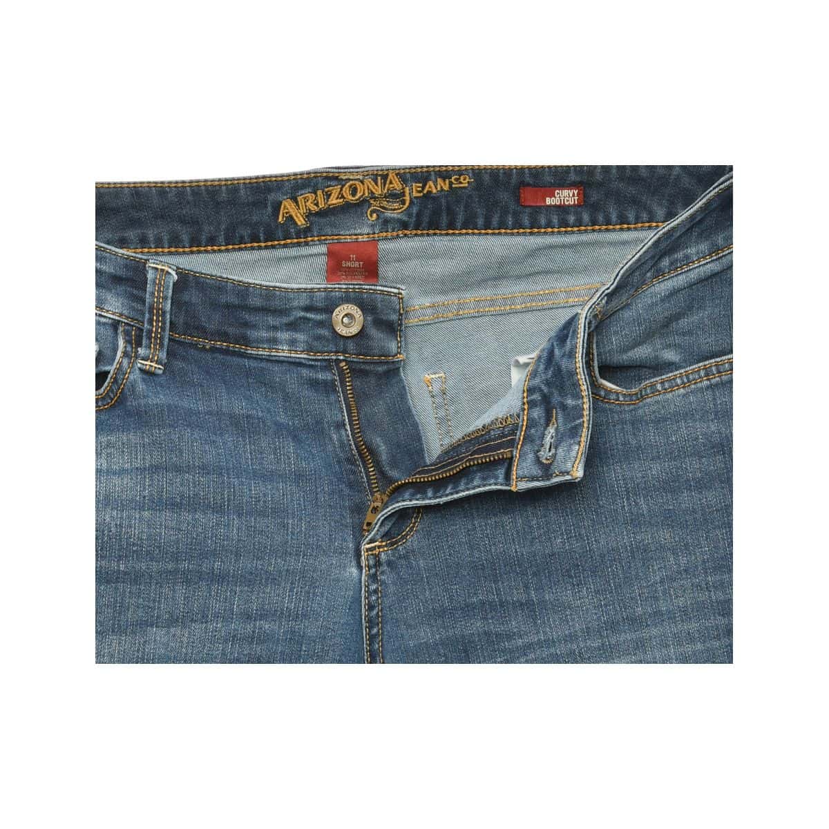 Arizona Womens Size 32 Bootcut Jeans Blue