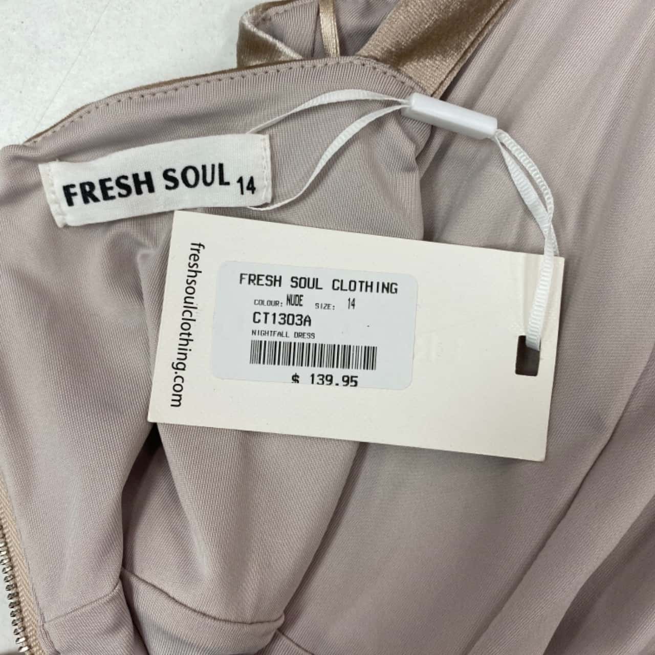 Fresh Soul Nude Rouged Strappy Dress