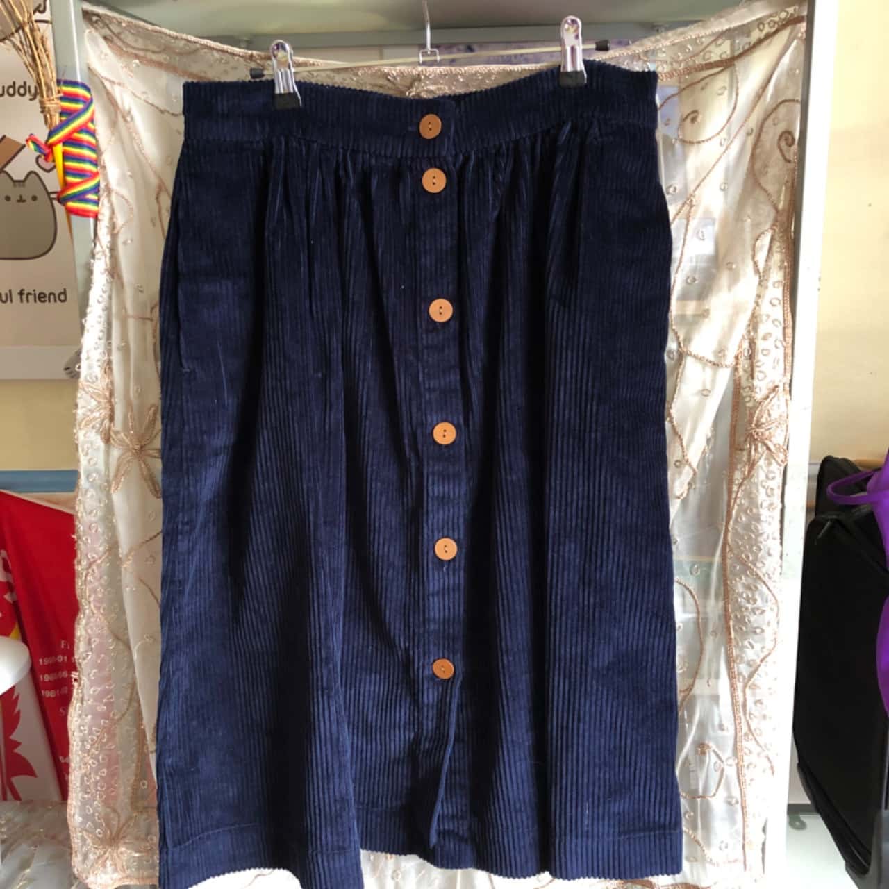 NWT Gorman Size 14 Navy Blue Corduroy Skirt(s)