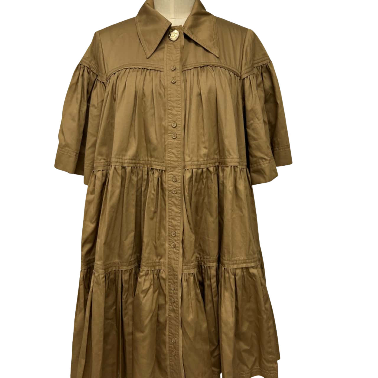 AJE Brown Smock Dress (s)