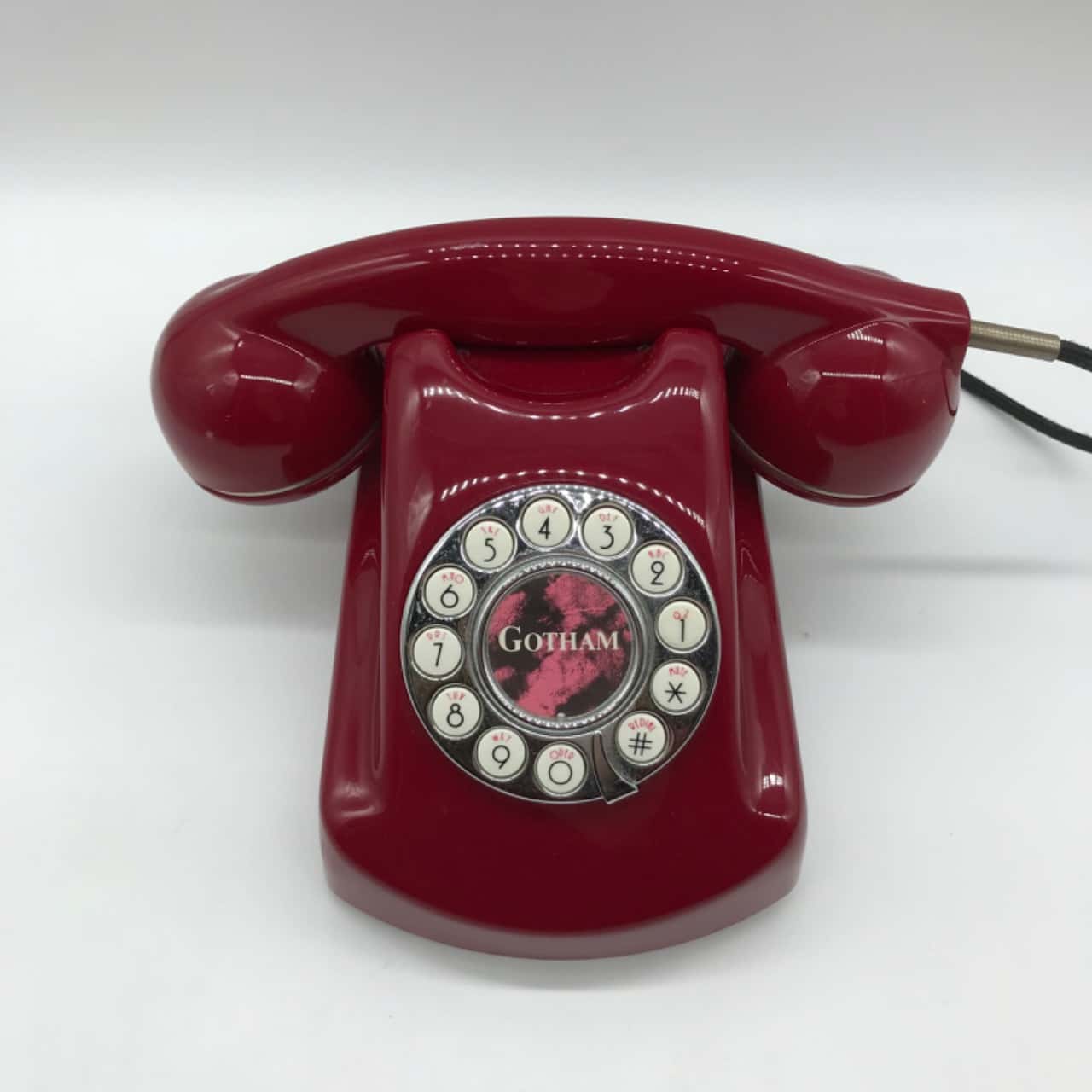 Vintage WWTTON Gotham Red Push Button Landline Telephone (s)