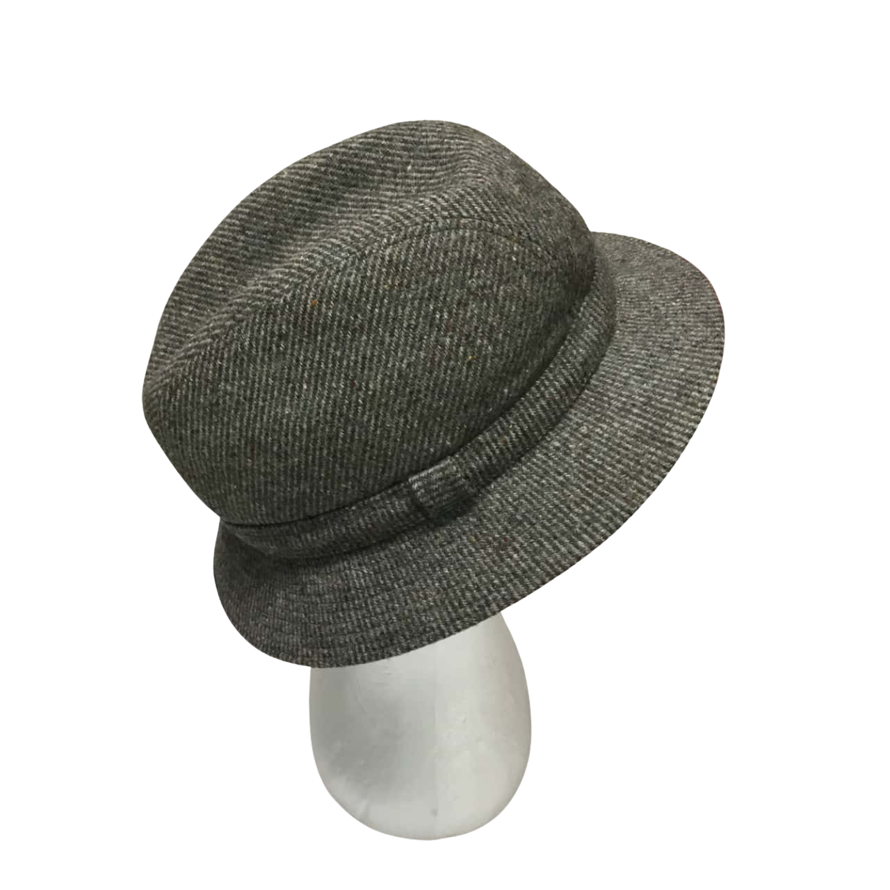Vintage St Michael Tweed Trilby Size 7 1/4 Hat - Made In France(s)