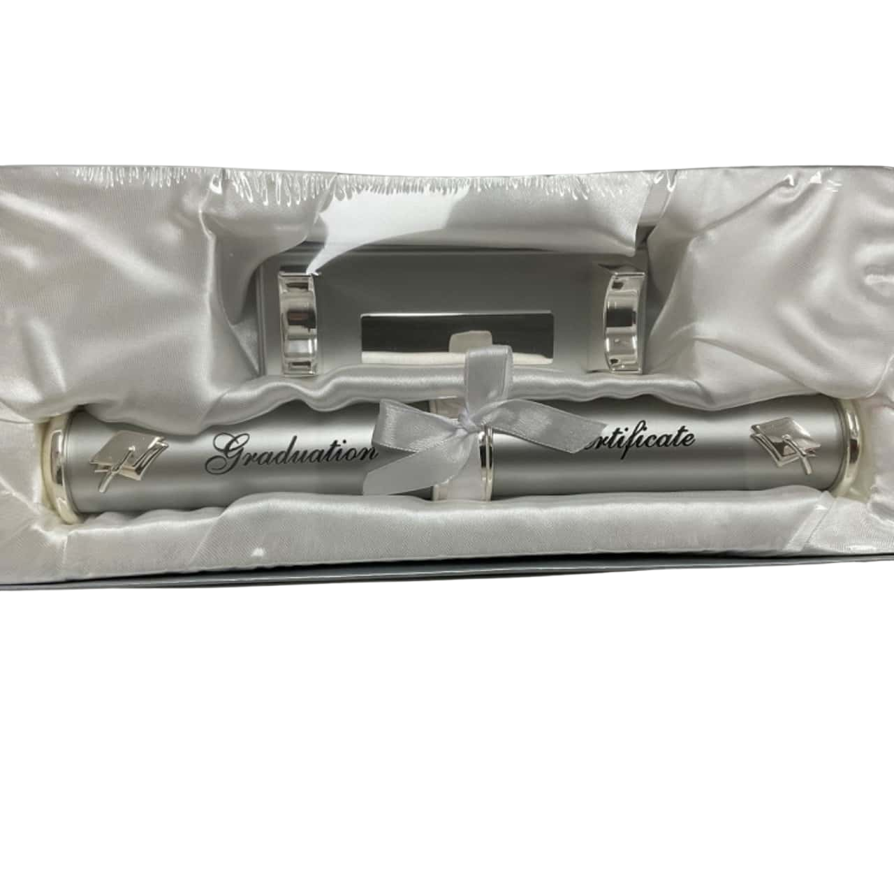 Silverplated Graduation Certificate holder & stand complete 280x125