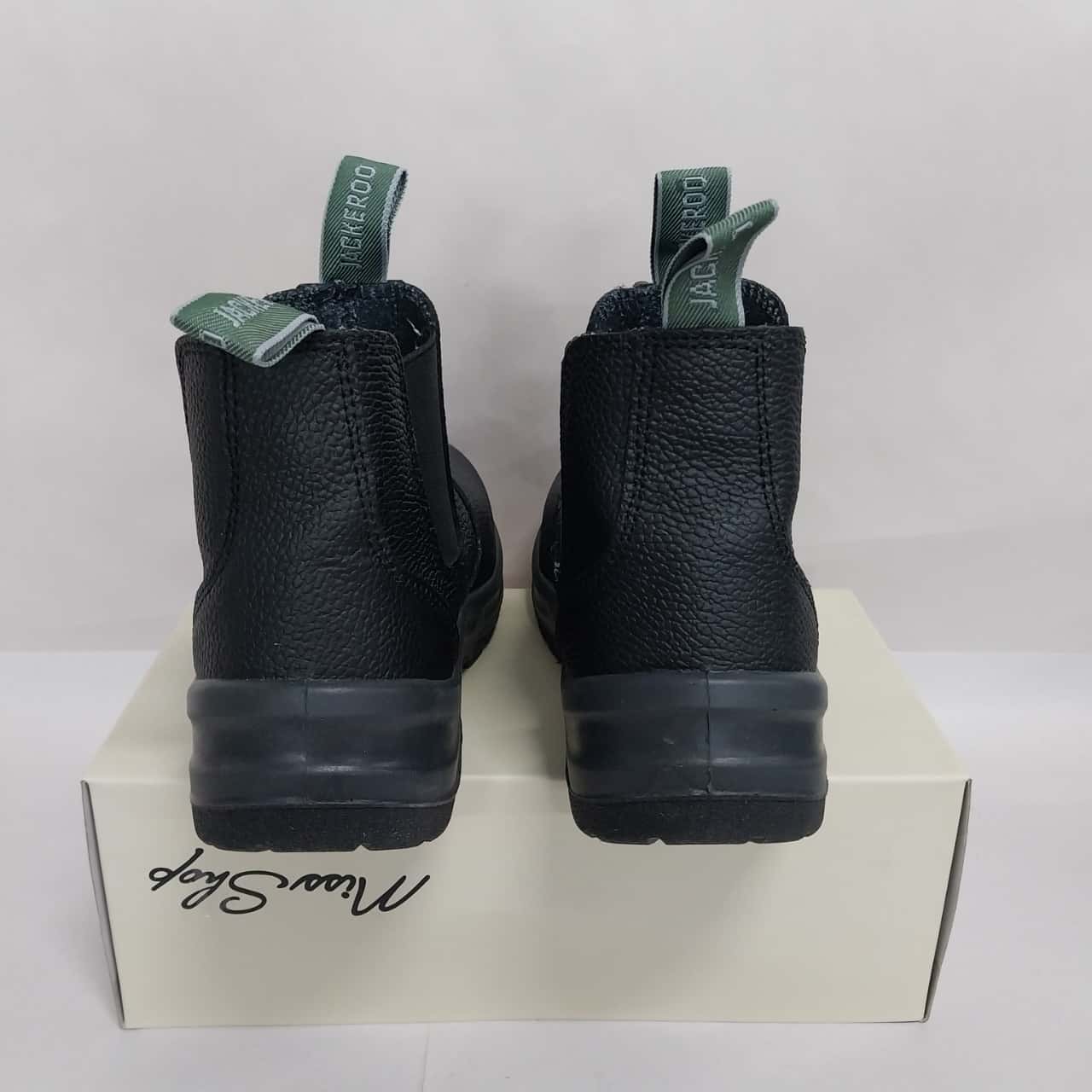 Jackeroo - Men's Steelcap boots, Size 6, Black (s)