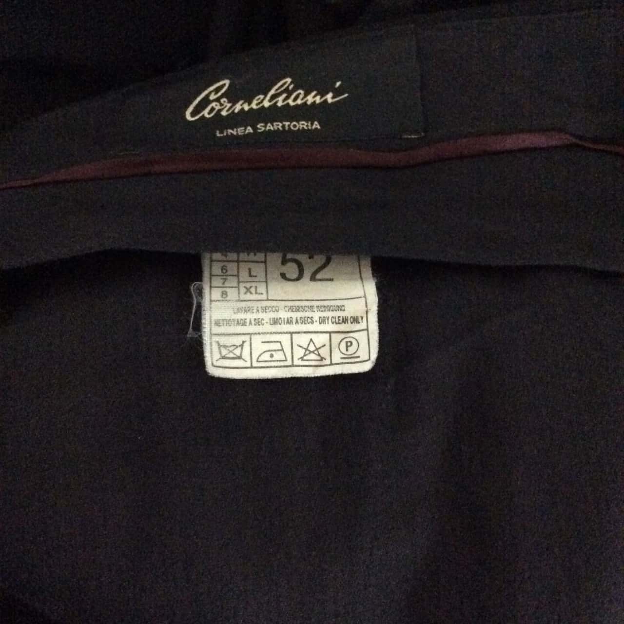 Corneliani Men’s Size XL Suit Pants Black