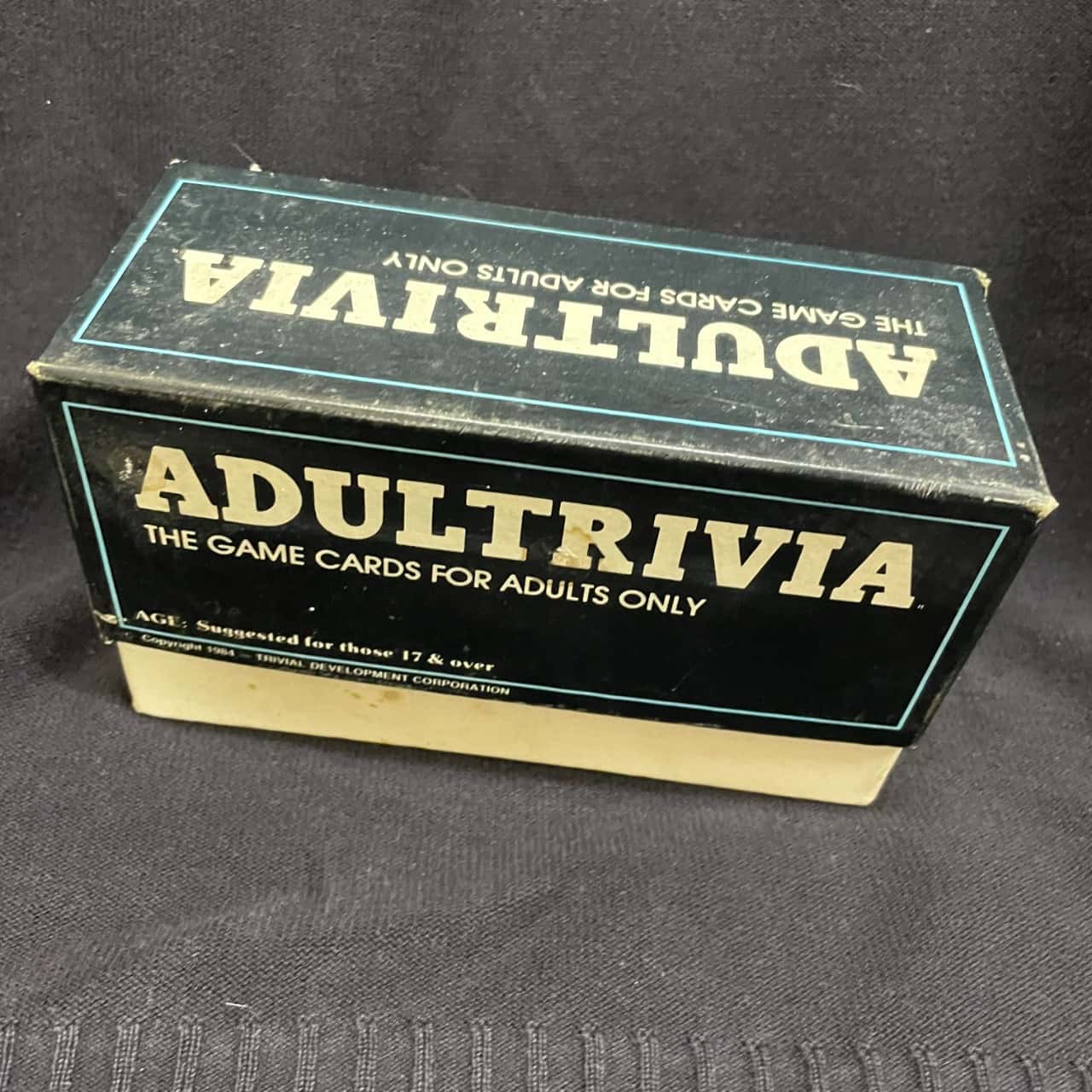 Adult card game: Adultrivia. Vintage(s)