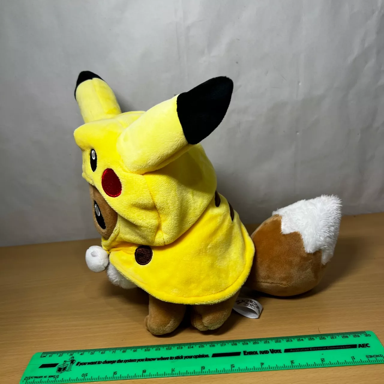 Eevee Plush Wearing Pikachu Cape (s)