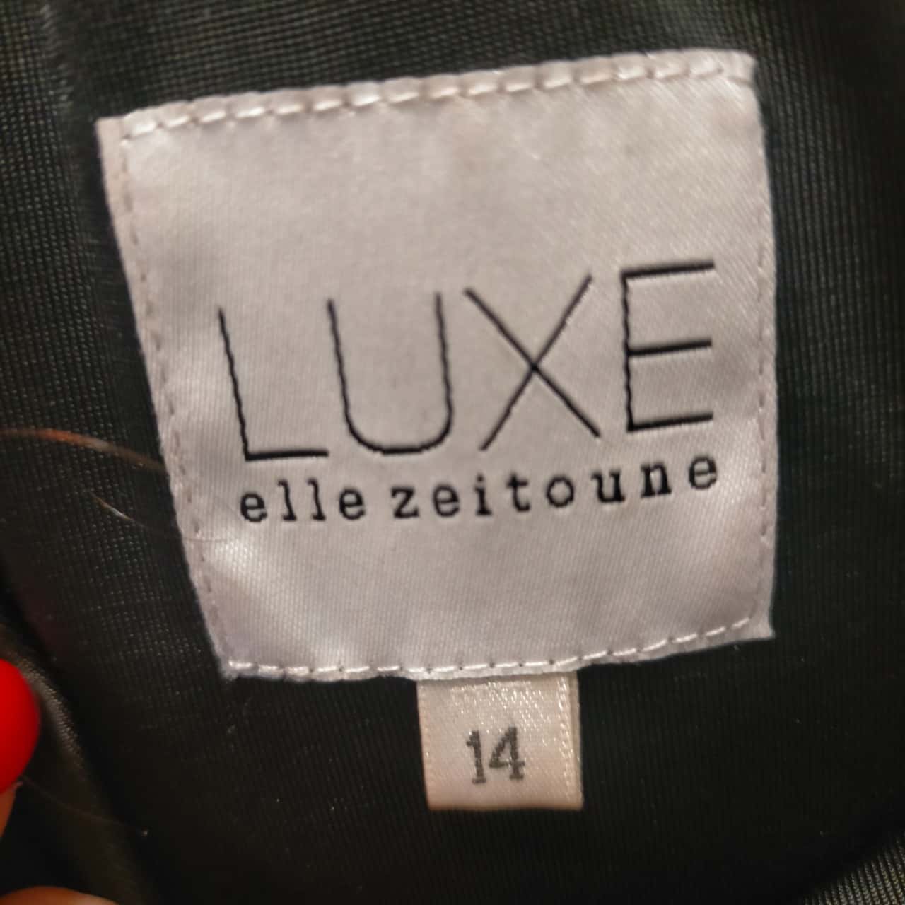 LUXE ELLE ZEITOUNE Size 14 Off the Shoulder Gold Lurex Dress VGUC ...