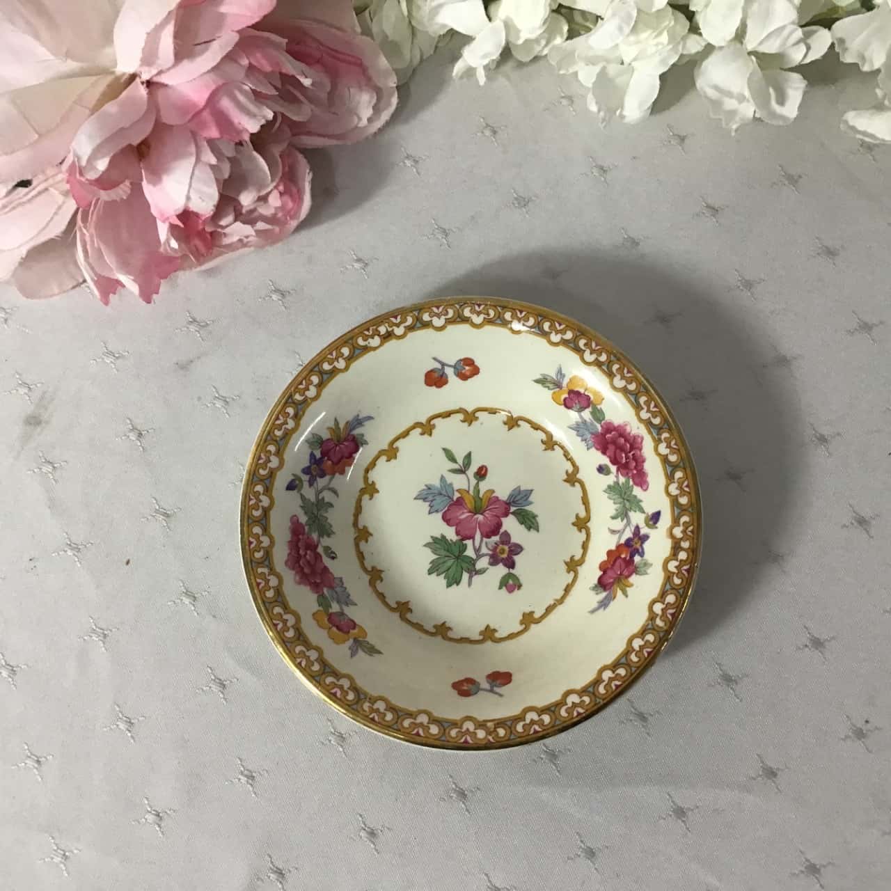 Vintage A.J. Wilkinson Royal Stafford Floral Pattern Small Round Dish(s)