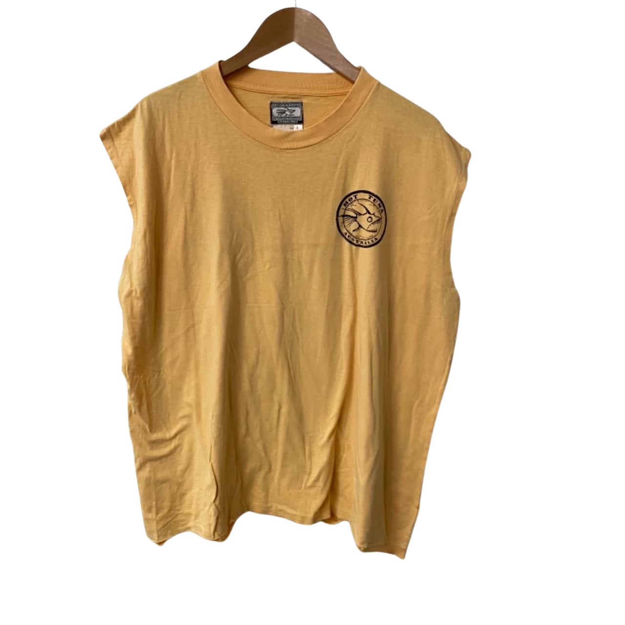 Vintage Hot Tuna Mens Size L Yellow Singlet