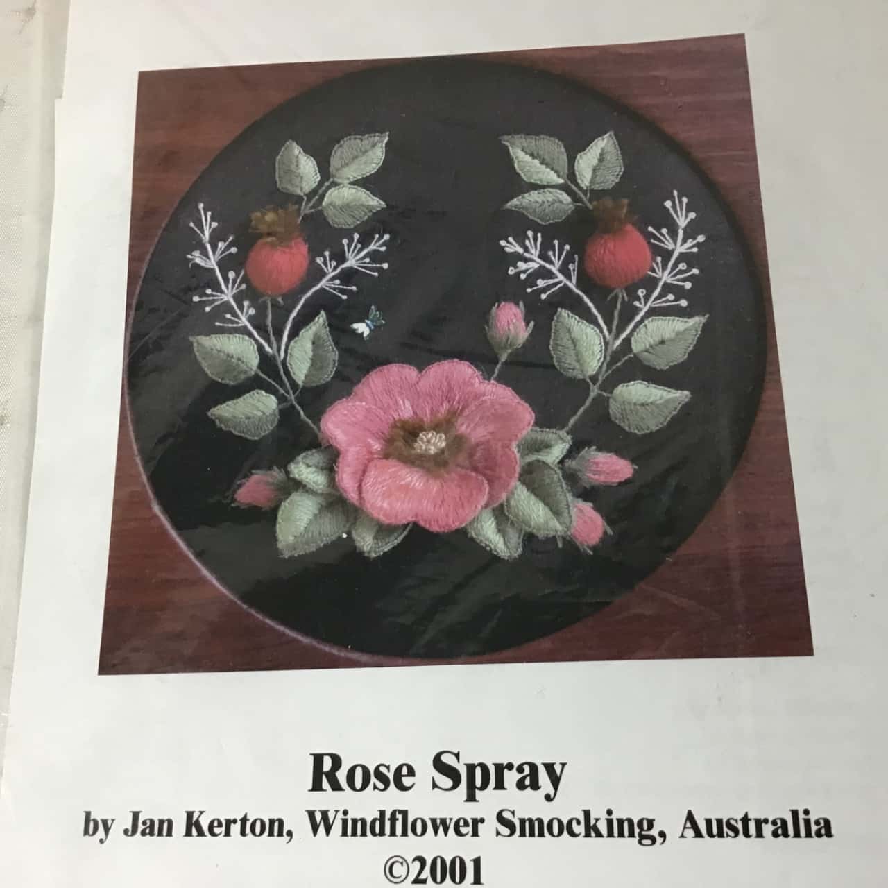 “Rose Spray” Intermediate Stumpwork Kit by Jan Kerton(s)