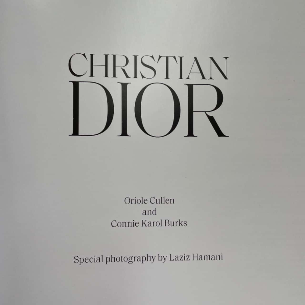 “Christian Dior” Oriole Cullen & Connie Karol Burks. 2009(s)