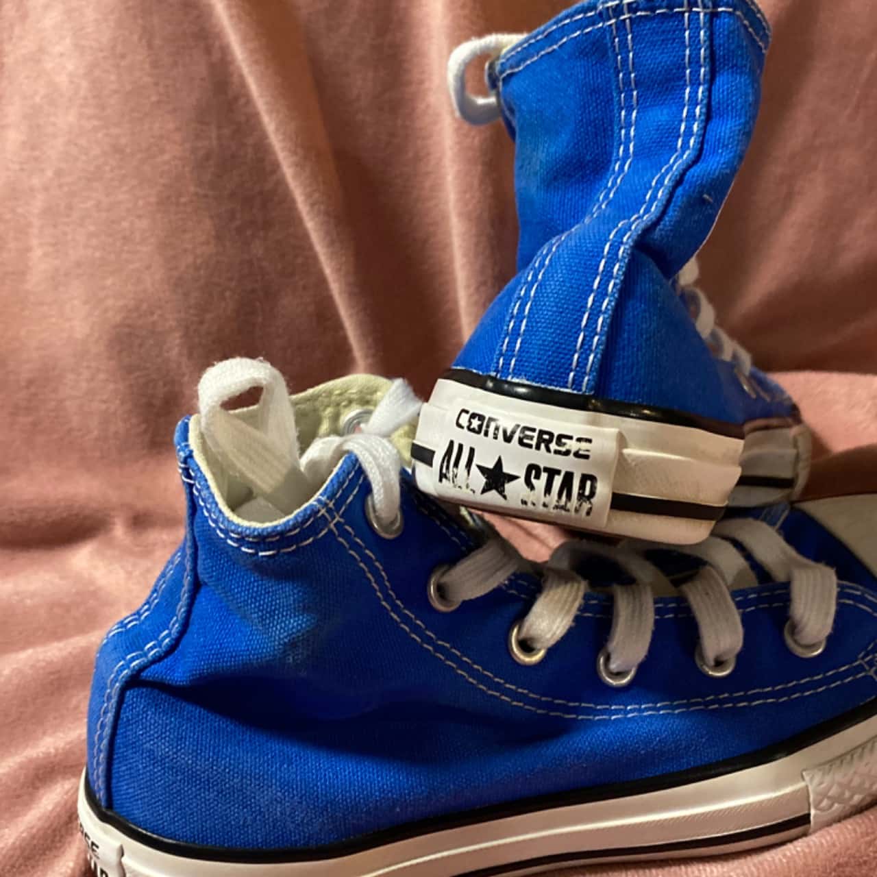 Converse Kids Blue Hi Tops Unisex (s)