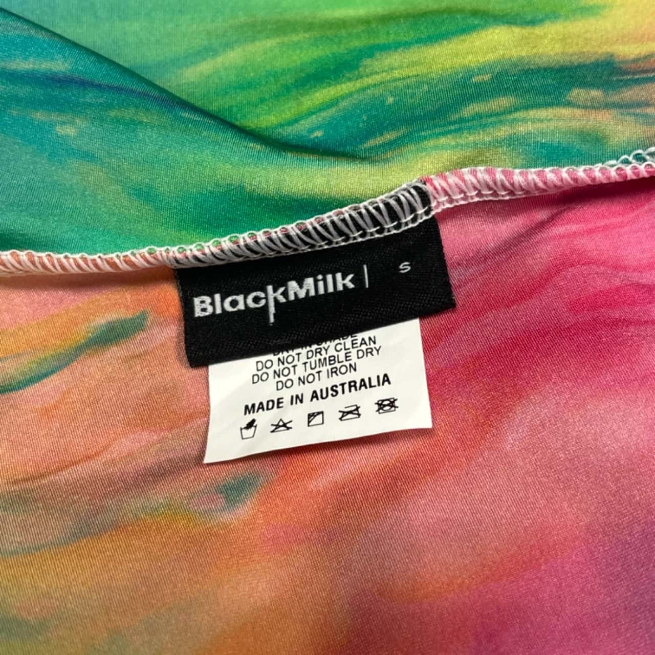 BlackMilk rainbow bodysuit and pink skirt set(s)